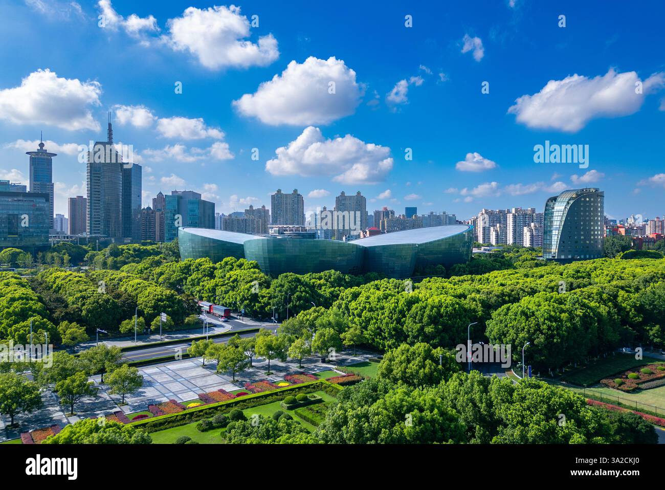 Oriental Art Center, Century Square, Shanghai, China Stock Photo - Alamy