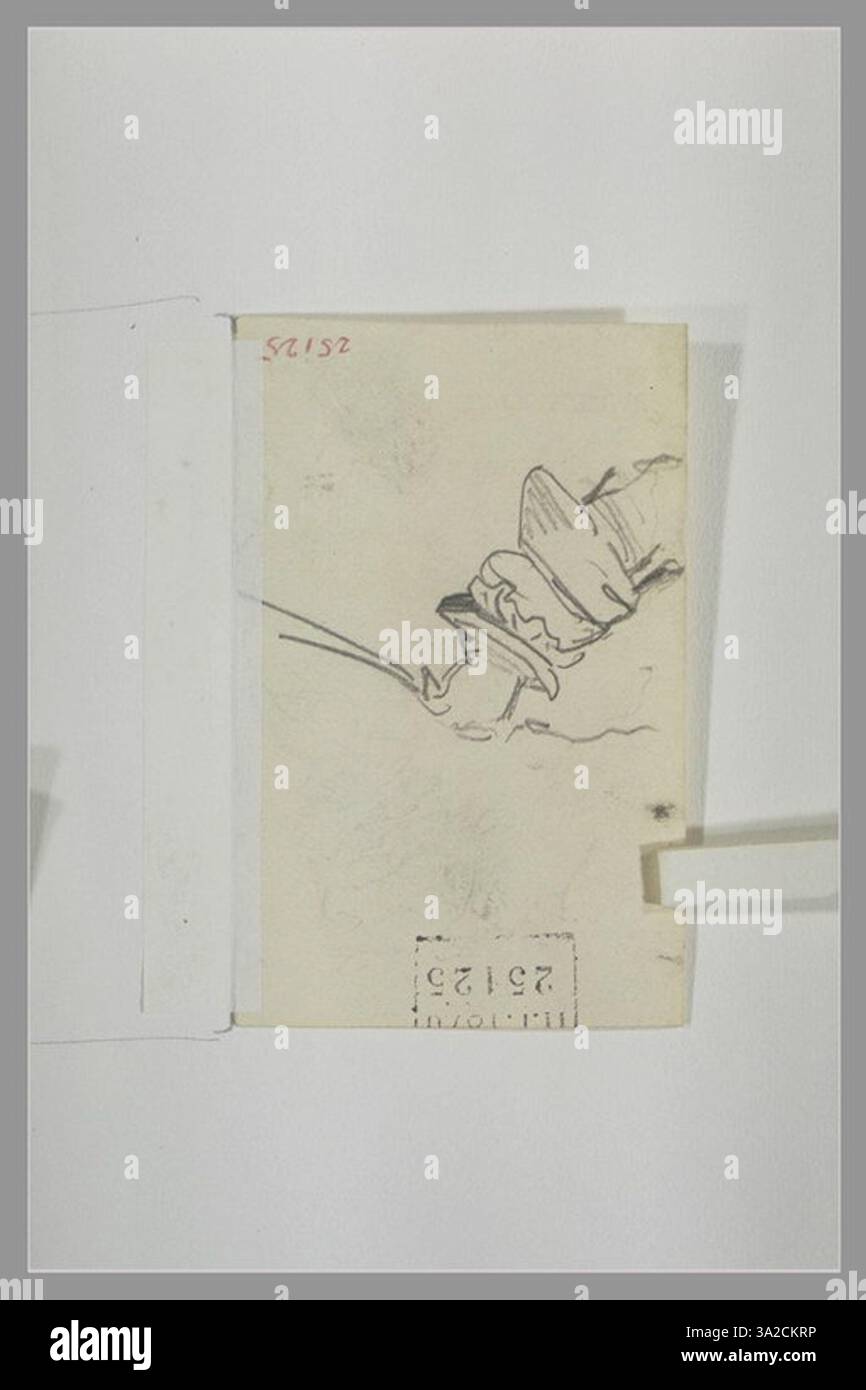 A study of a dressed forearm by Chassériau, capturing the form and ...