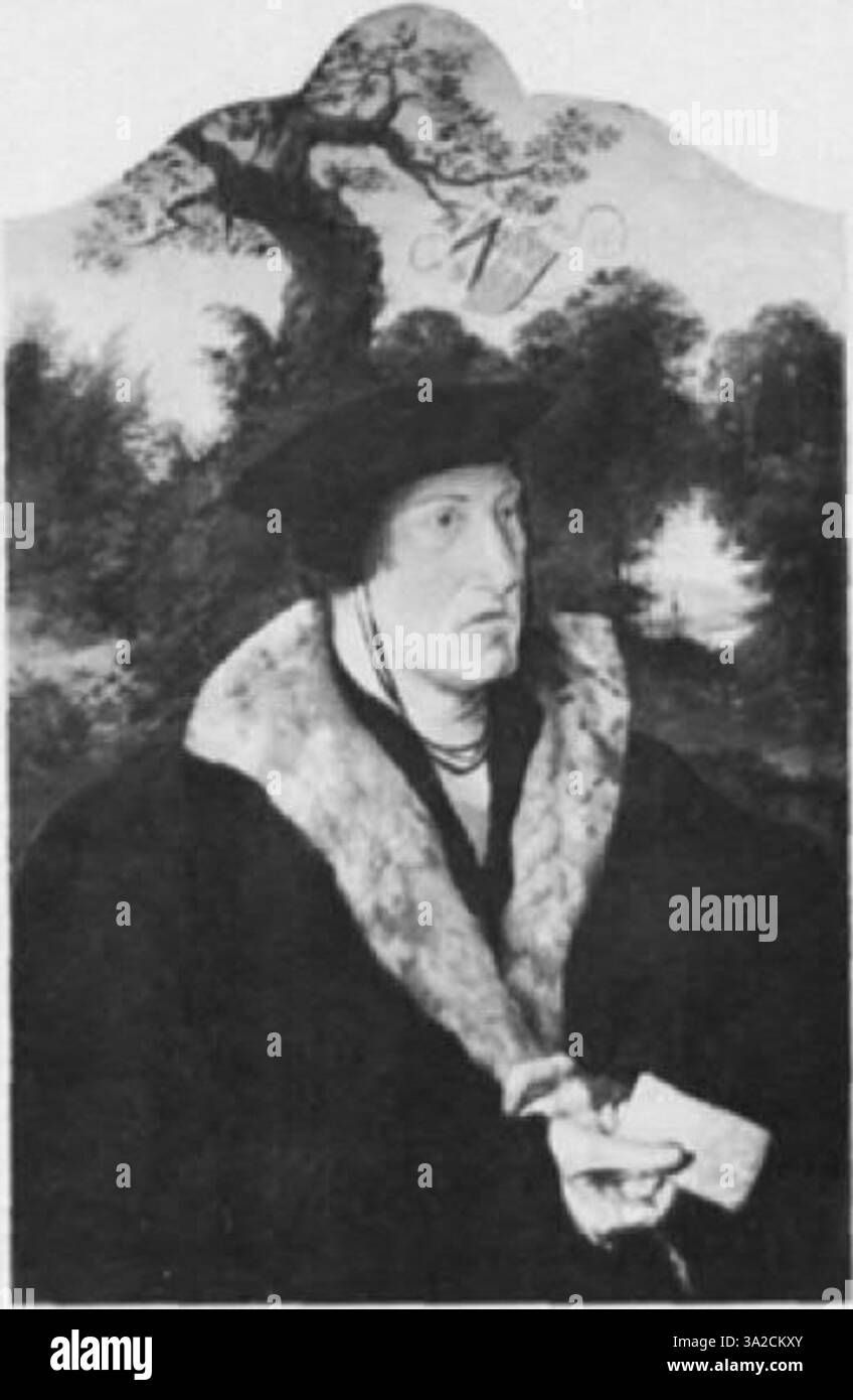 This work depicts a scene in the Northern Renaissance style, showcasing ...