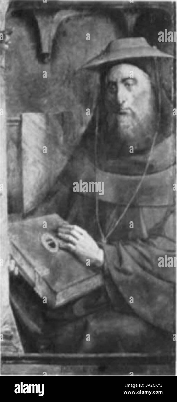 This religious painting by Dieric Bouts and Joos van Gent depicts ...