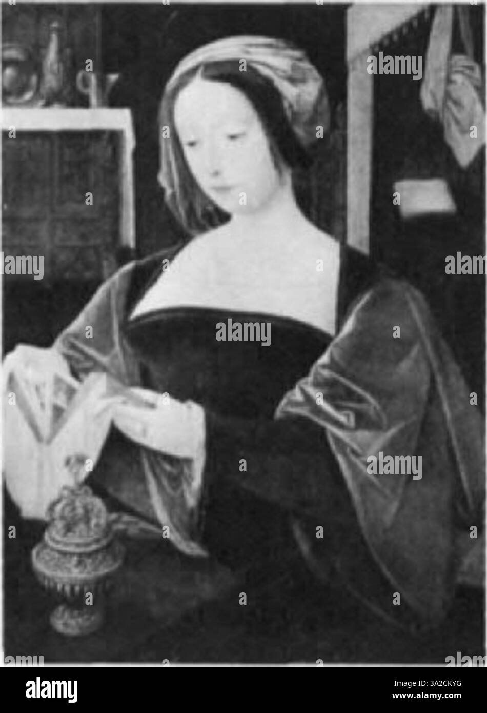 The work presents a religious subject in rich color and texture ...