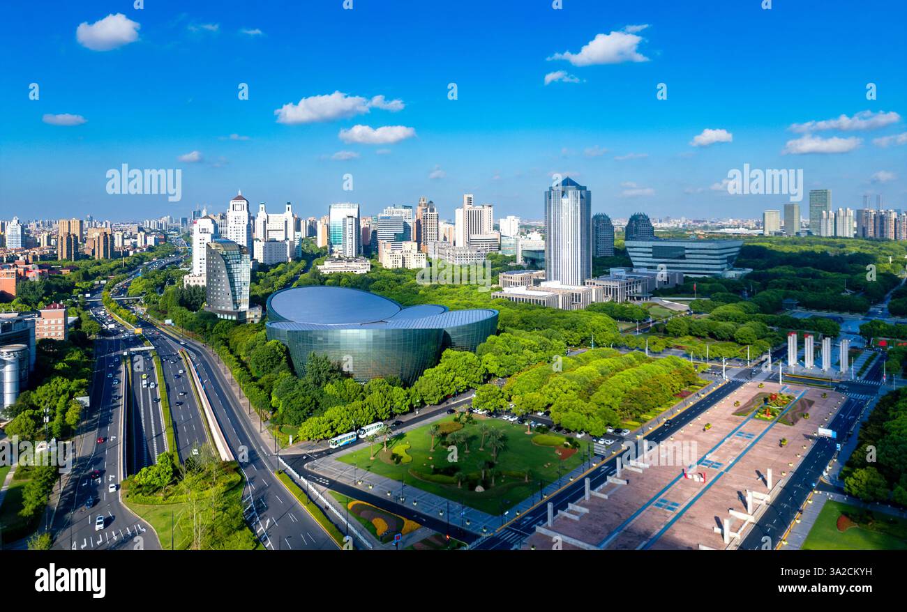 Oriental Art Center, Century Square, Shanghai, China Stock Photo - Alamy