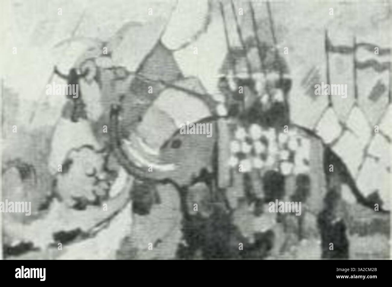 In this abstract composition, Kandinsky uses vivid colors and dynamic ...