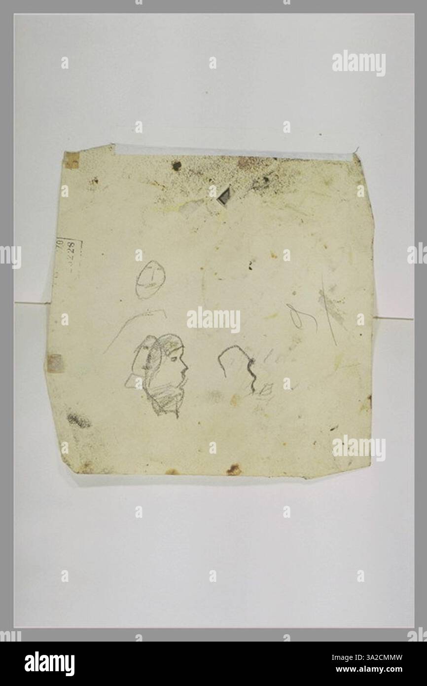 This sketch showcases the artist's exploration of form through abstract ...