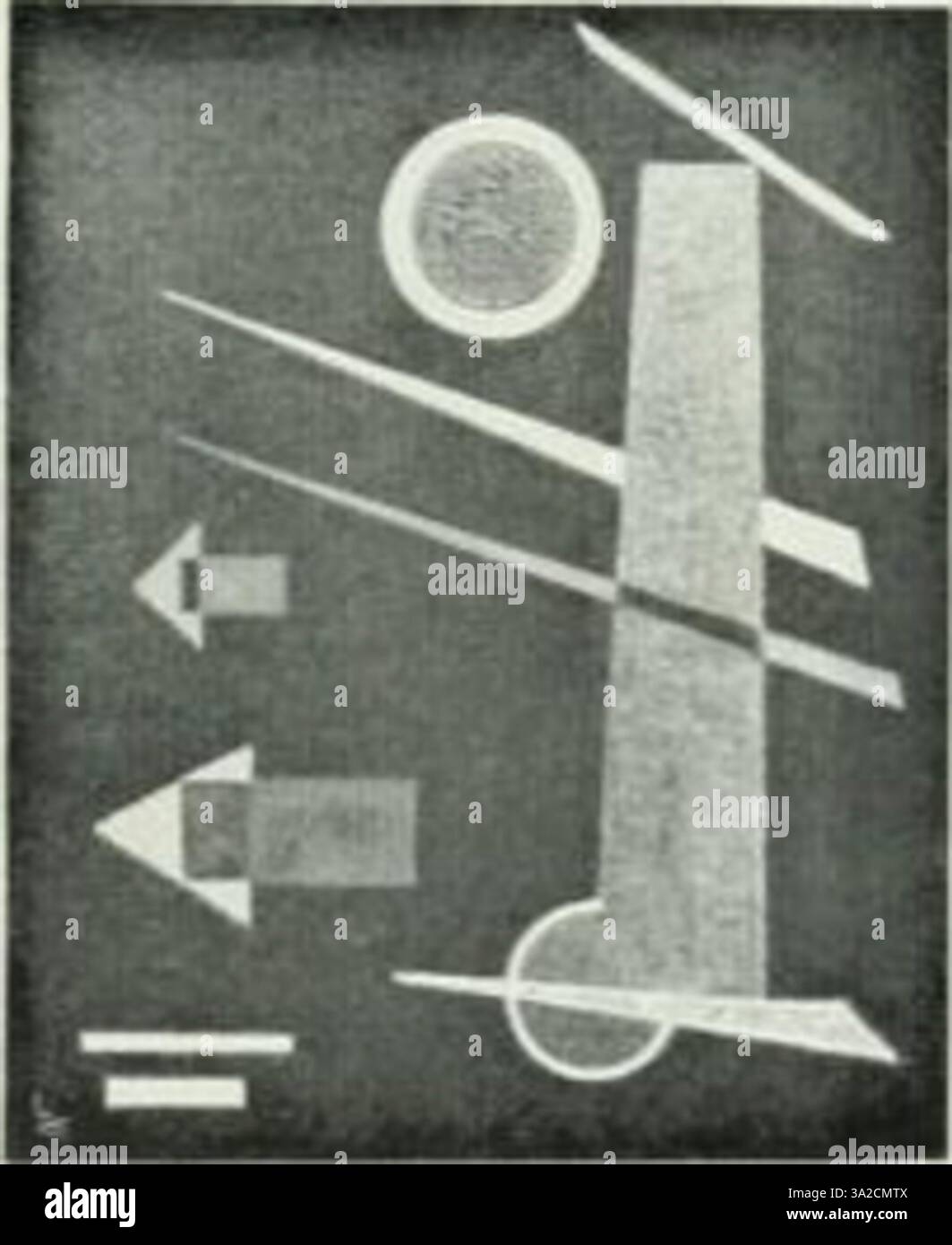 This abstract composition by Wassily Kandinsky explores the ...