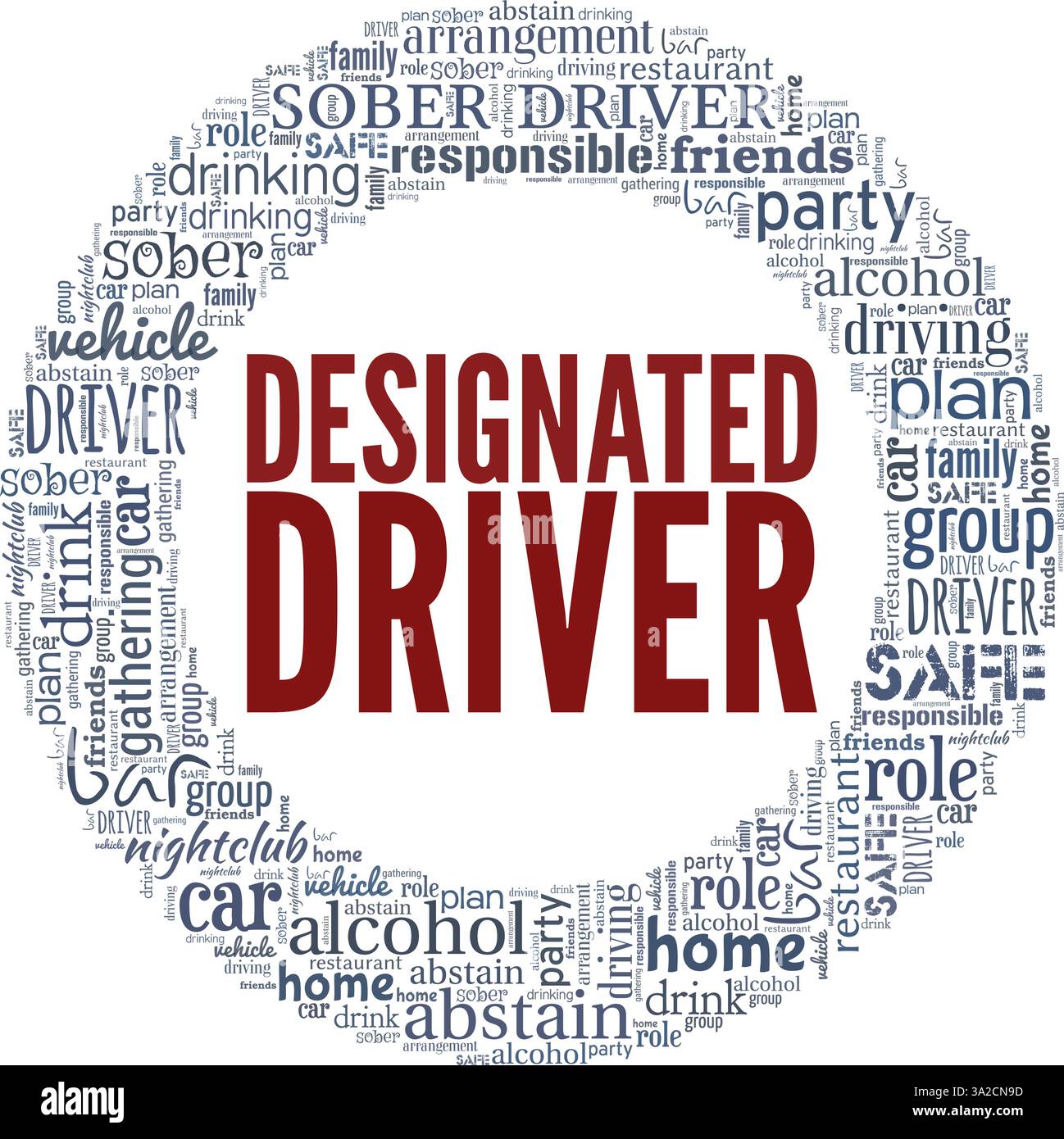 Designated Driver vector illustration word cloud isolated on a white background Stock Vector ...
