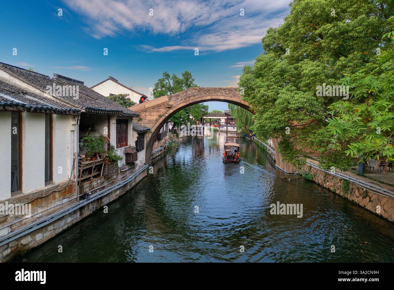 Scenery of Nanxun Ancient Town, Huzhou City, Zhejiang Province, China ...