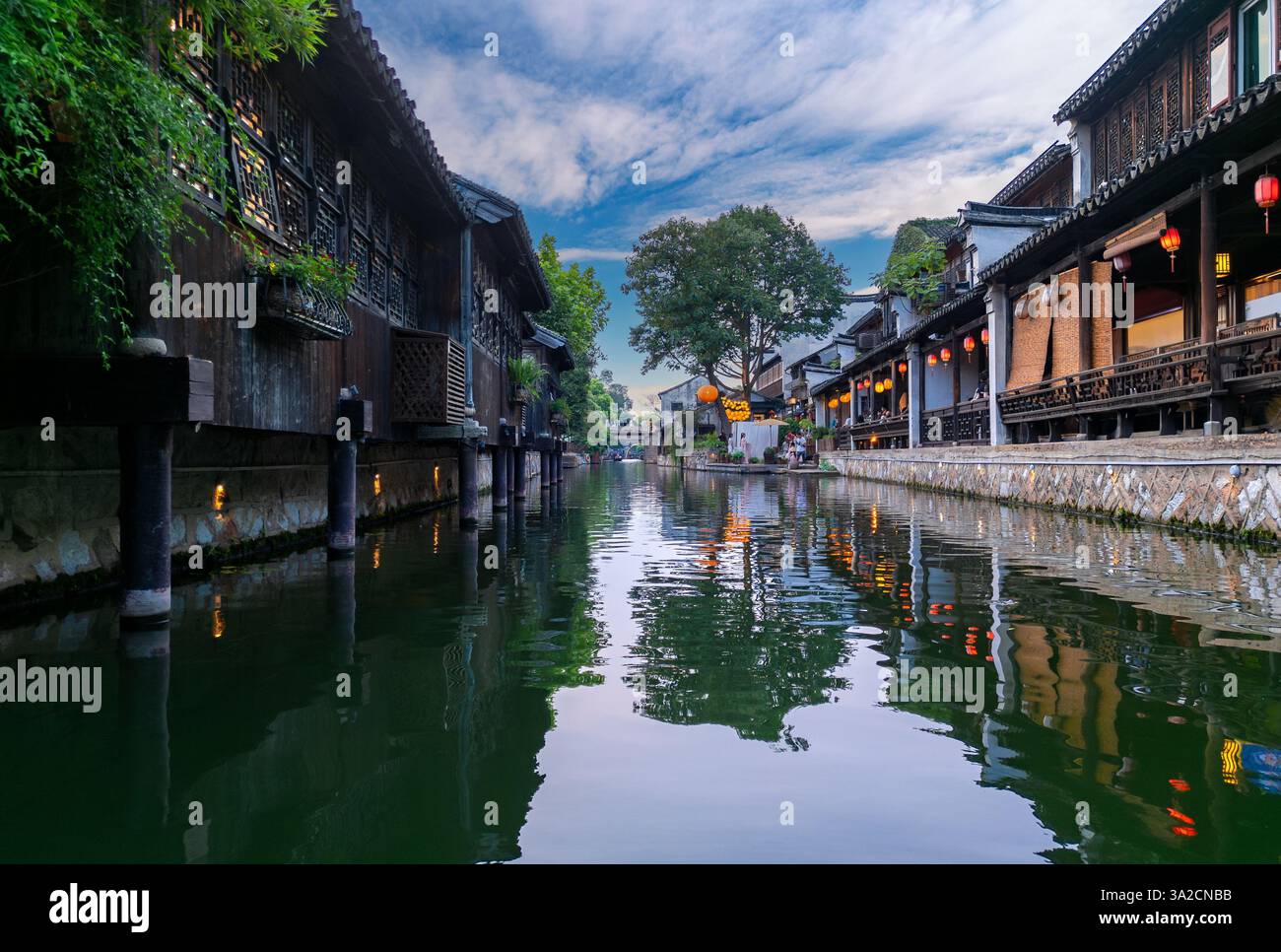 Scenery of Nanxun Ancient Town, Huzhou City, Zhejiang Province, China ...