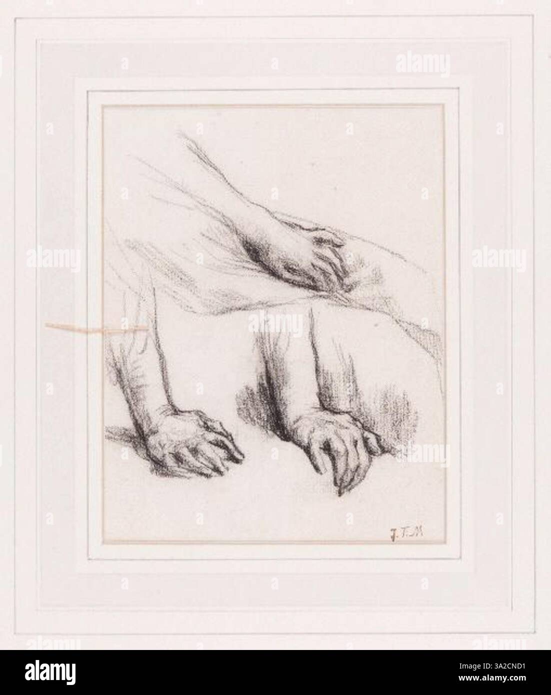 In this study of hands, Millet demonstrates his skill in anatomical ...