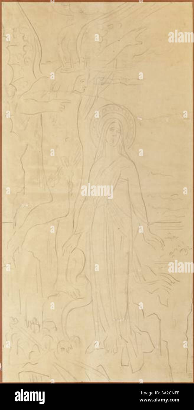 This study by Gustave Moreau represents the biblical scene of Christ's ...