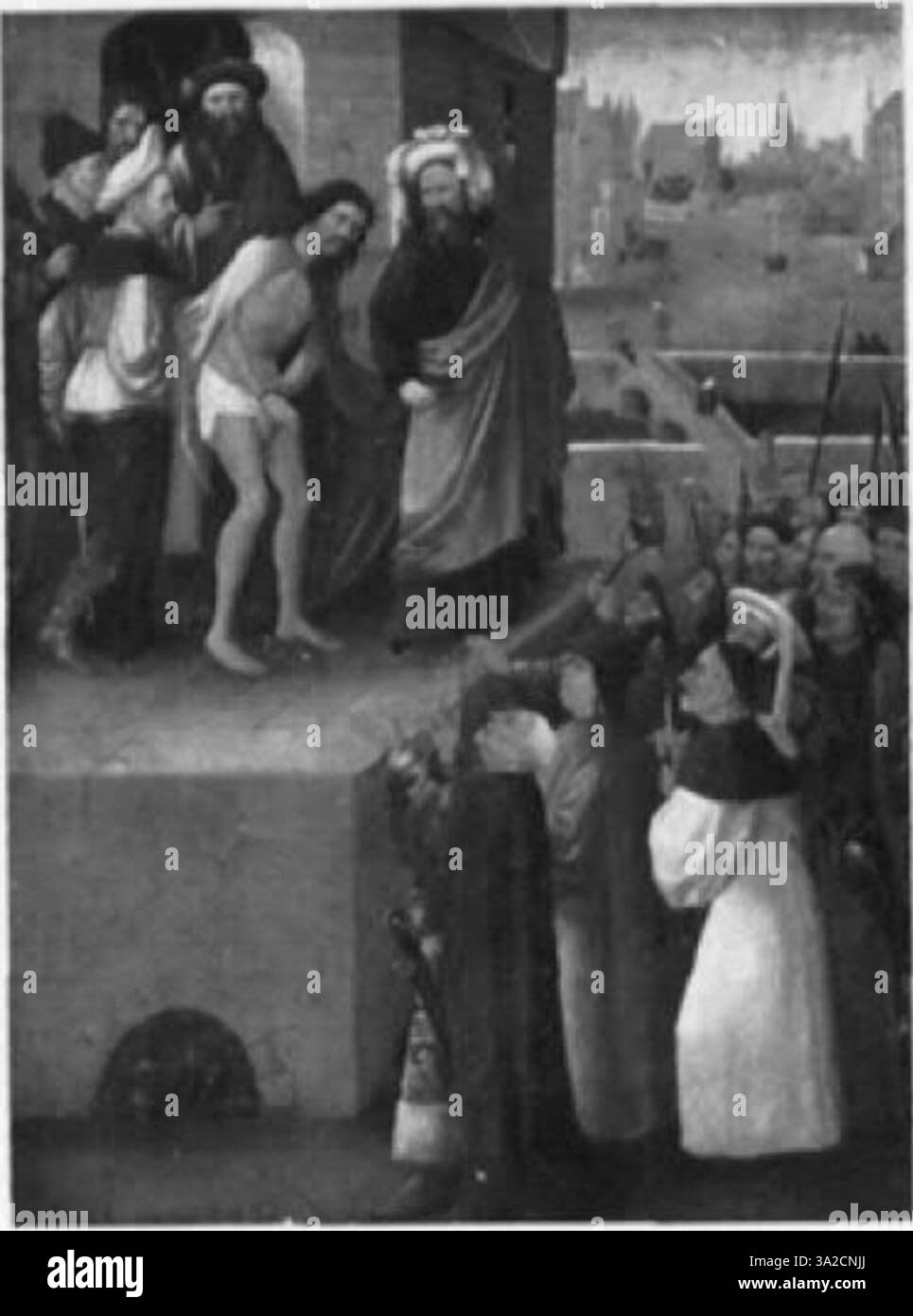 This piece highlights the characteristic religious scenes and complex ...