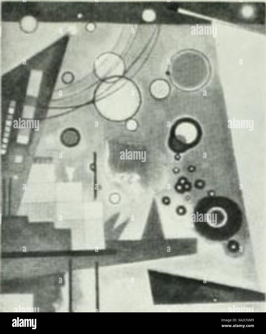 'Grohmann 164' by Wassily Kandinsky presents an abstract arrangement of shapes and colors. The ...