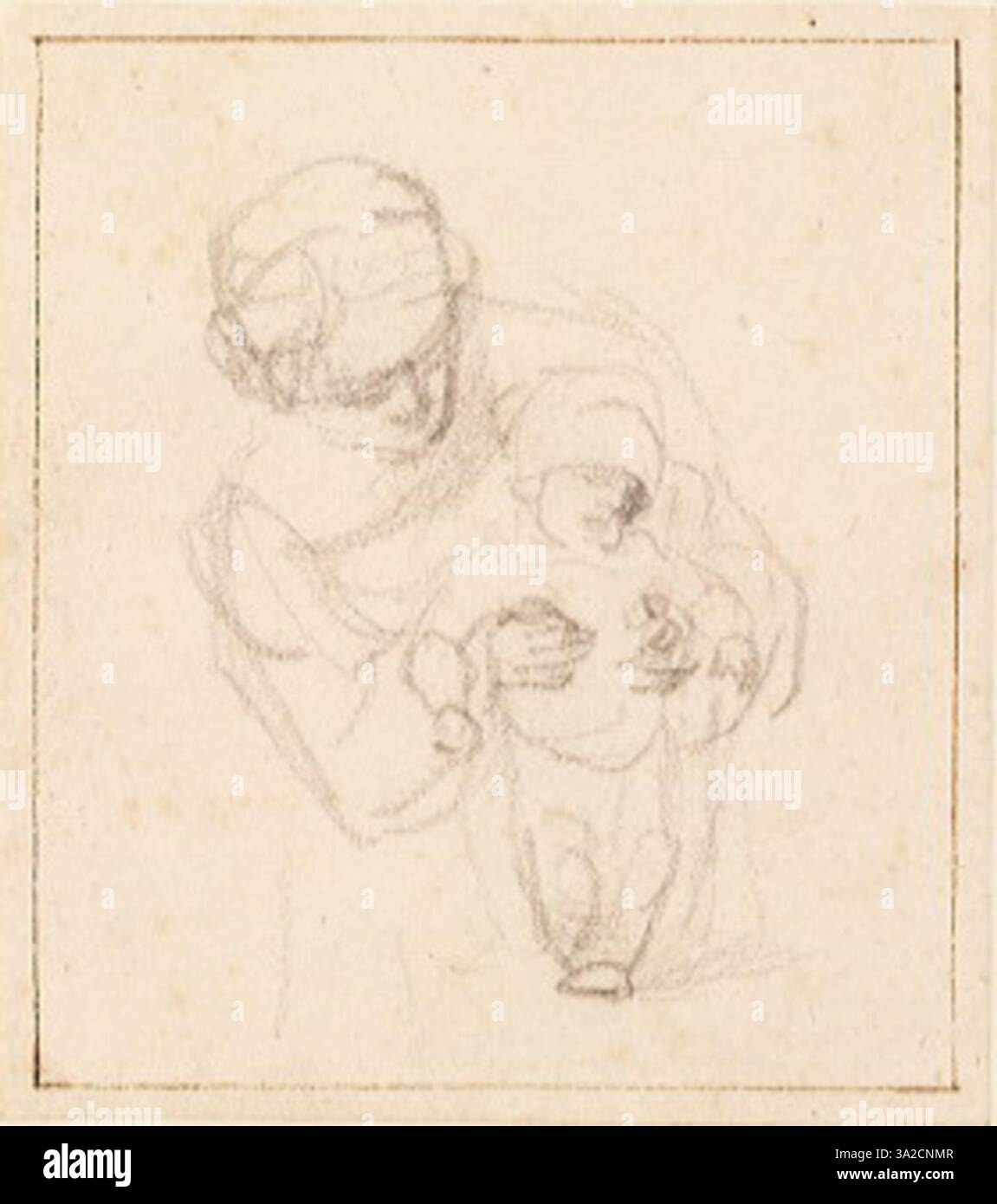 This biblical scene portrays Esau selling his birthright to Jacob, a ...