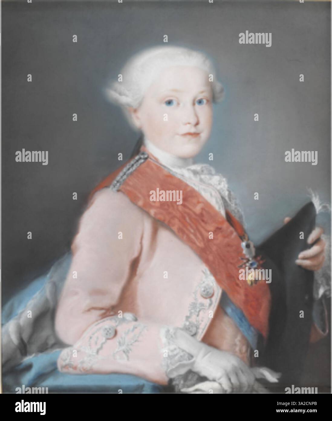 This pastel by Lorenzo Baldissera Tiepolo, dated 1736–1776, reflects ...