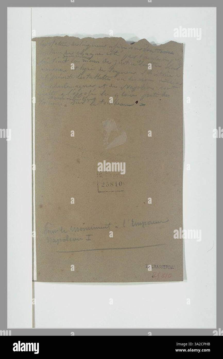 This work by Chassériau includes a handwritten note on the verso ...