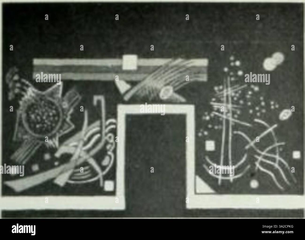 In this piece, Kandinsky explores abstract shapes and bold colors to ...