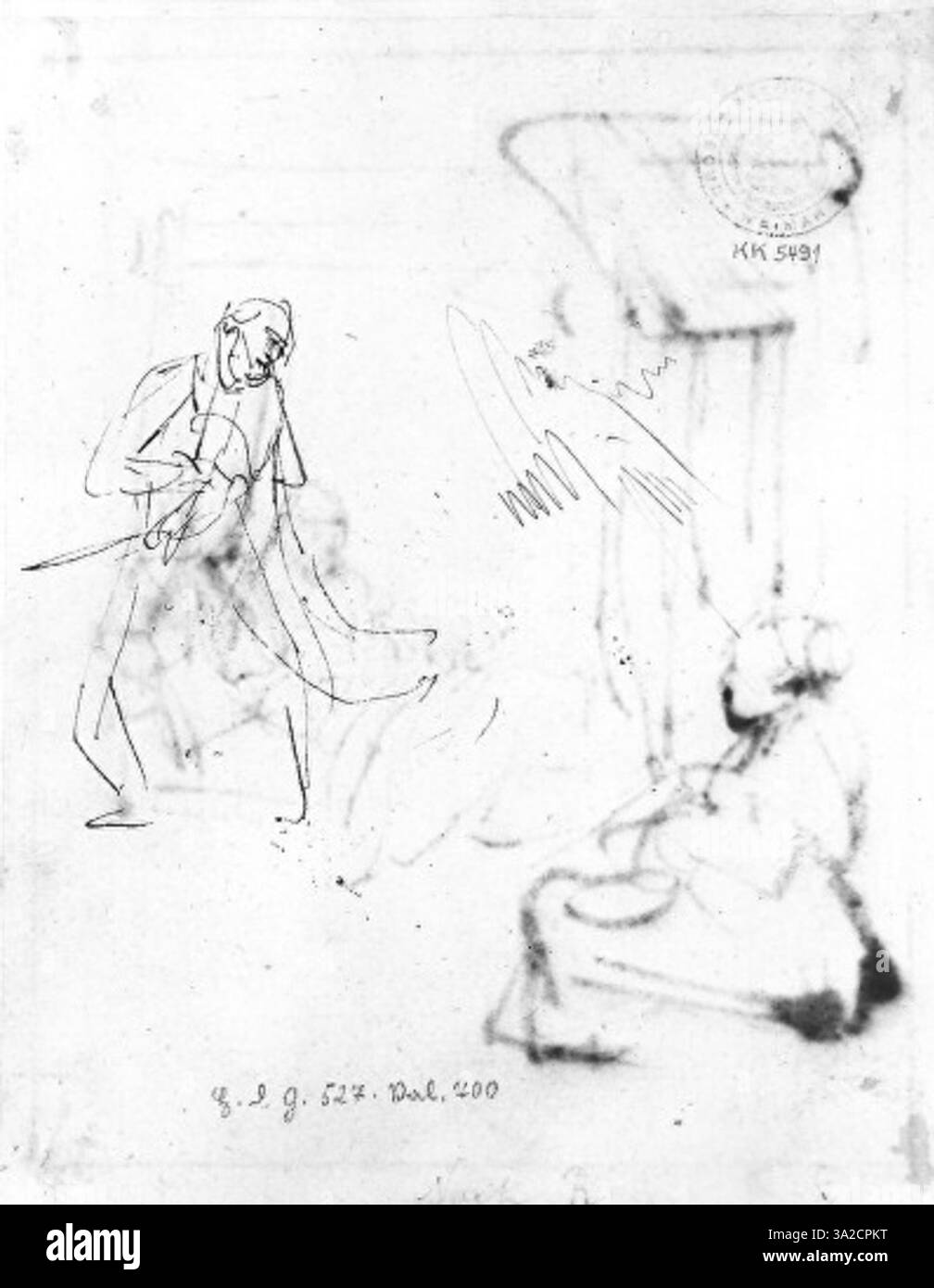 In this painting, Rembrandt utilizes light and shadow to capture a ...