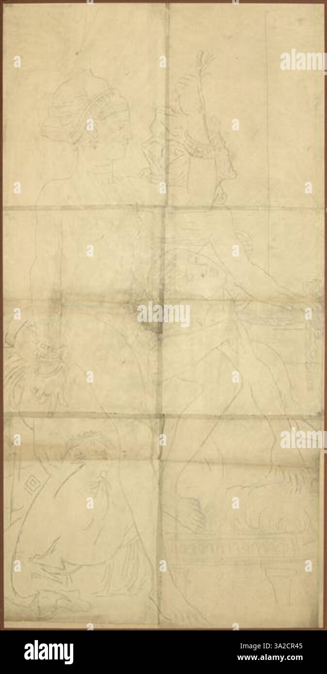 This study by Gustave Moreau shows the biblical scene of Samson and ...