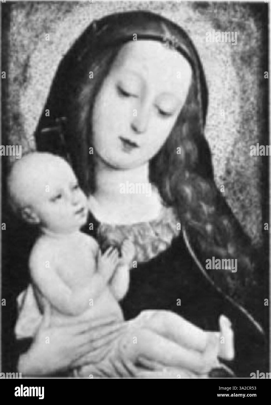 This piece blends lifelike human figures with rich religious ...