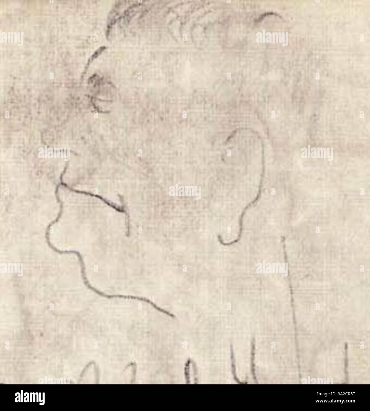 A detailed portrait of Arnold Schoenberg (1874–1951), illustrating his ...