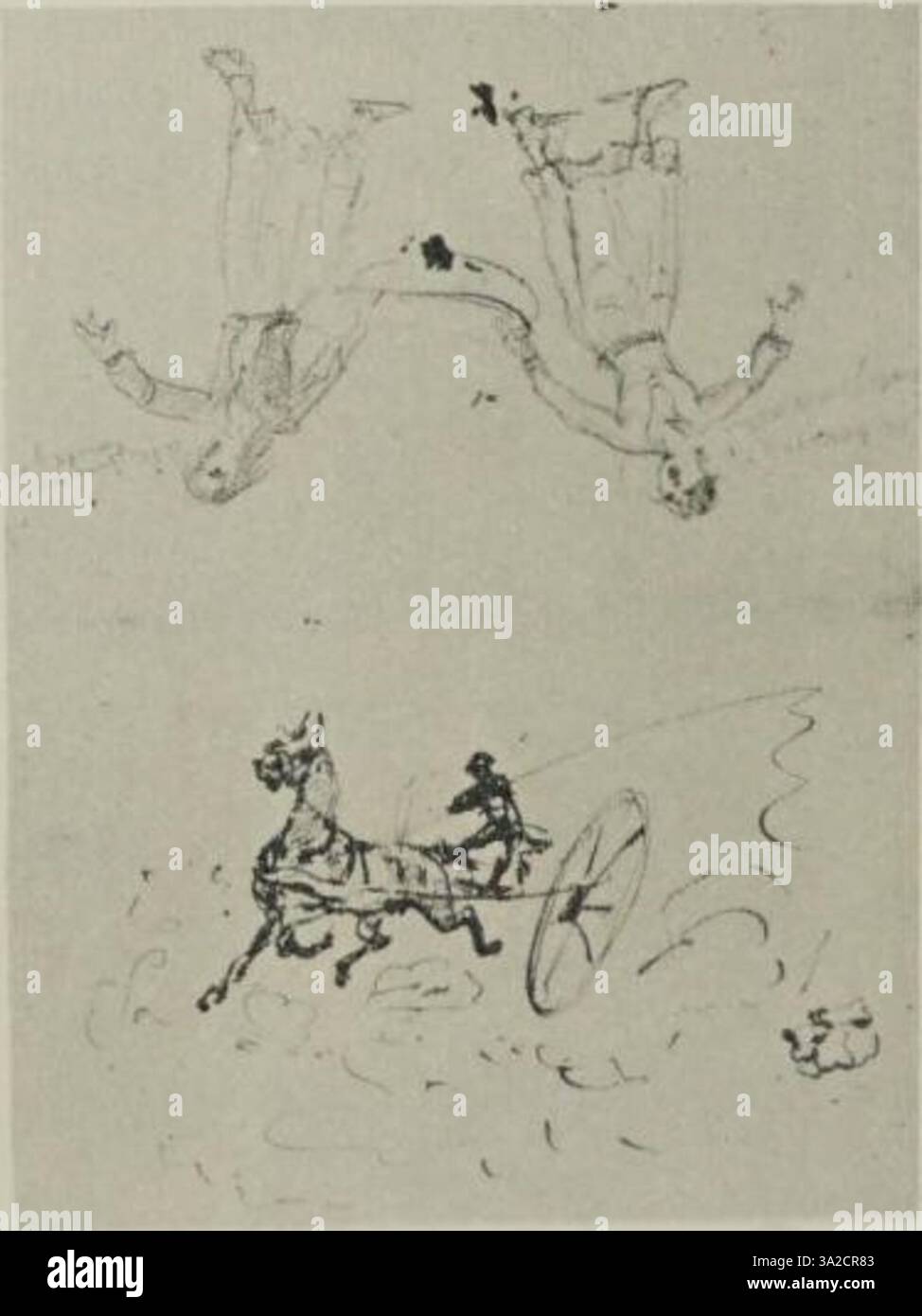 In D1746, Henri de Toulouse-Lautrec captures a figure in motion ...