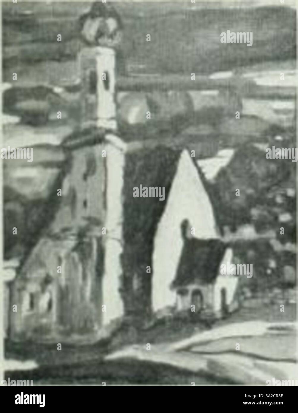 This abstract piece by Wassily Kandinsky showcases bold geometric ...