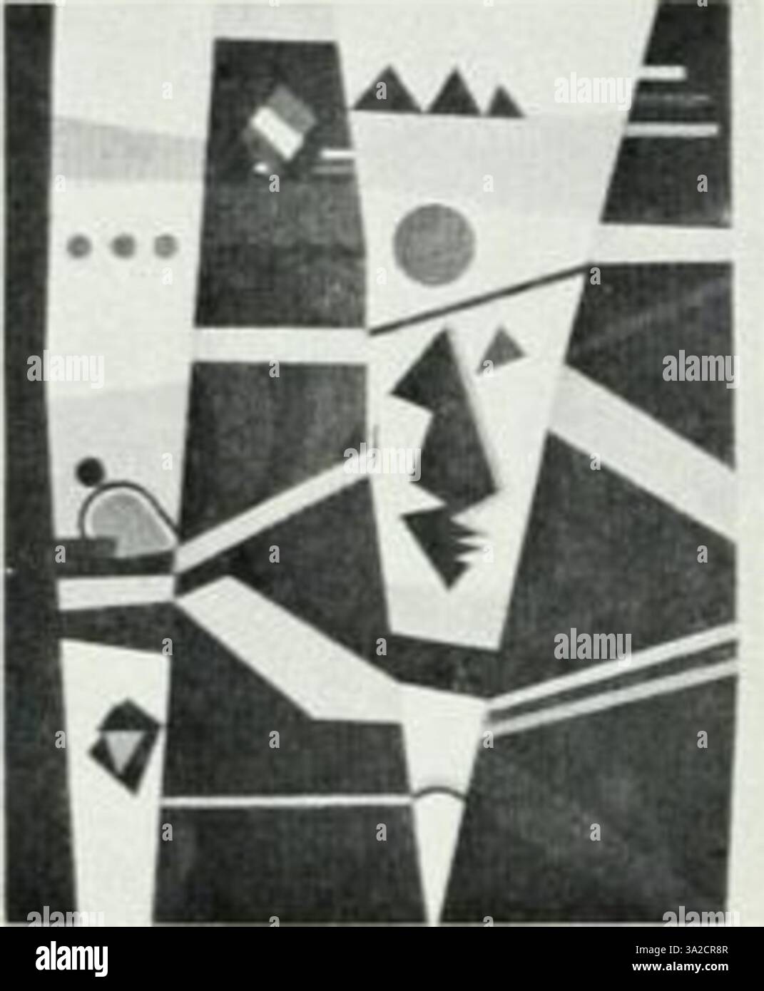 '418' by Wassily Kandinsky is a striking abstract composition featuring ...