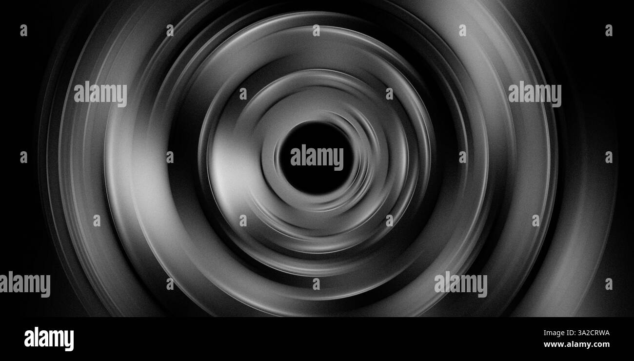 Spin blur effect in black and white colors with grainy texture Stock ...