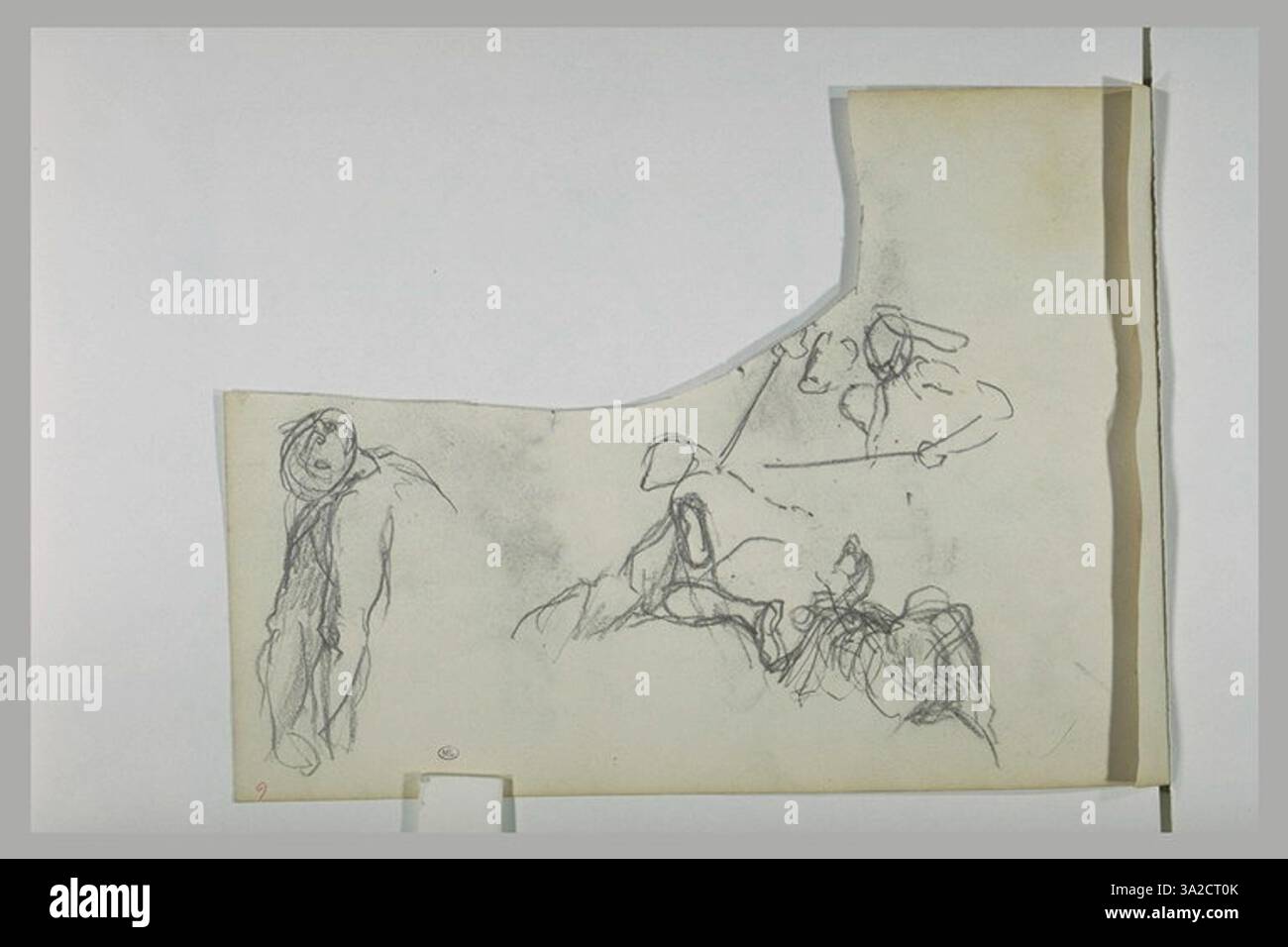 Chassériau’s artwork features a human figure with anatomical precision ...