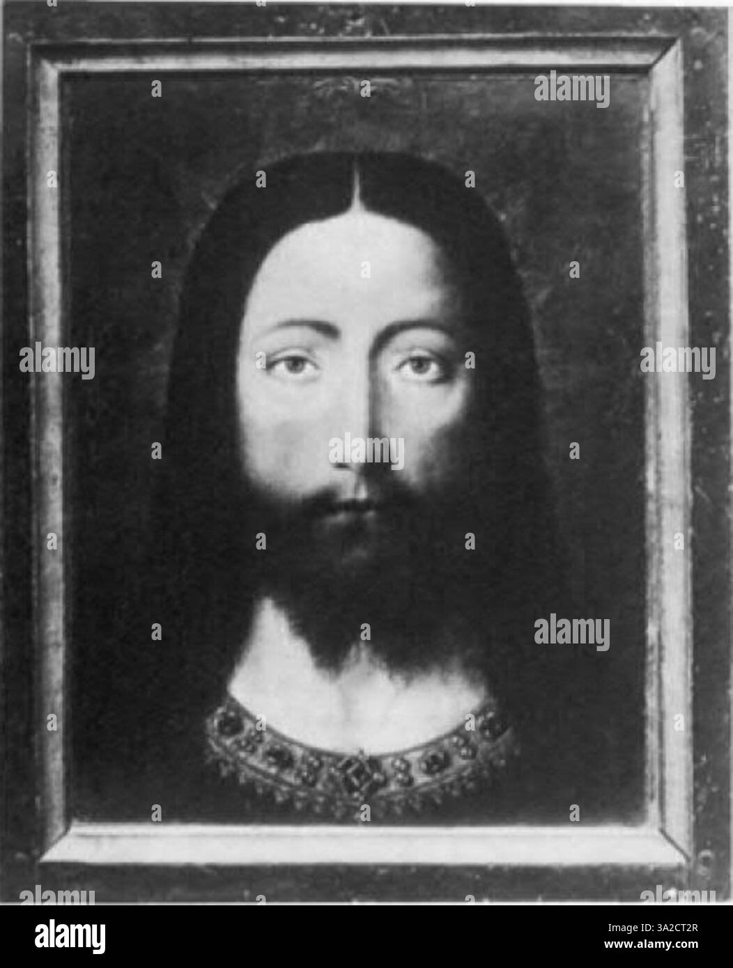 This painting features a sacred narrative, with a strong emphasis on ...