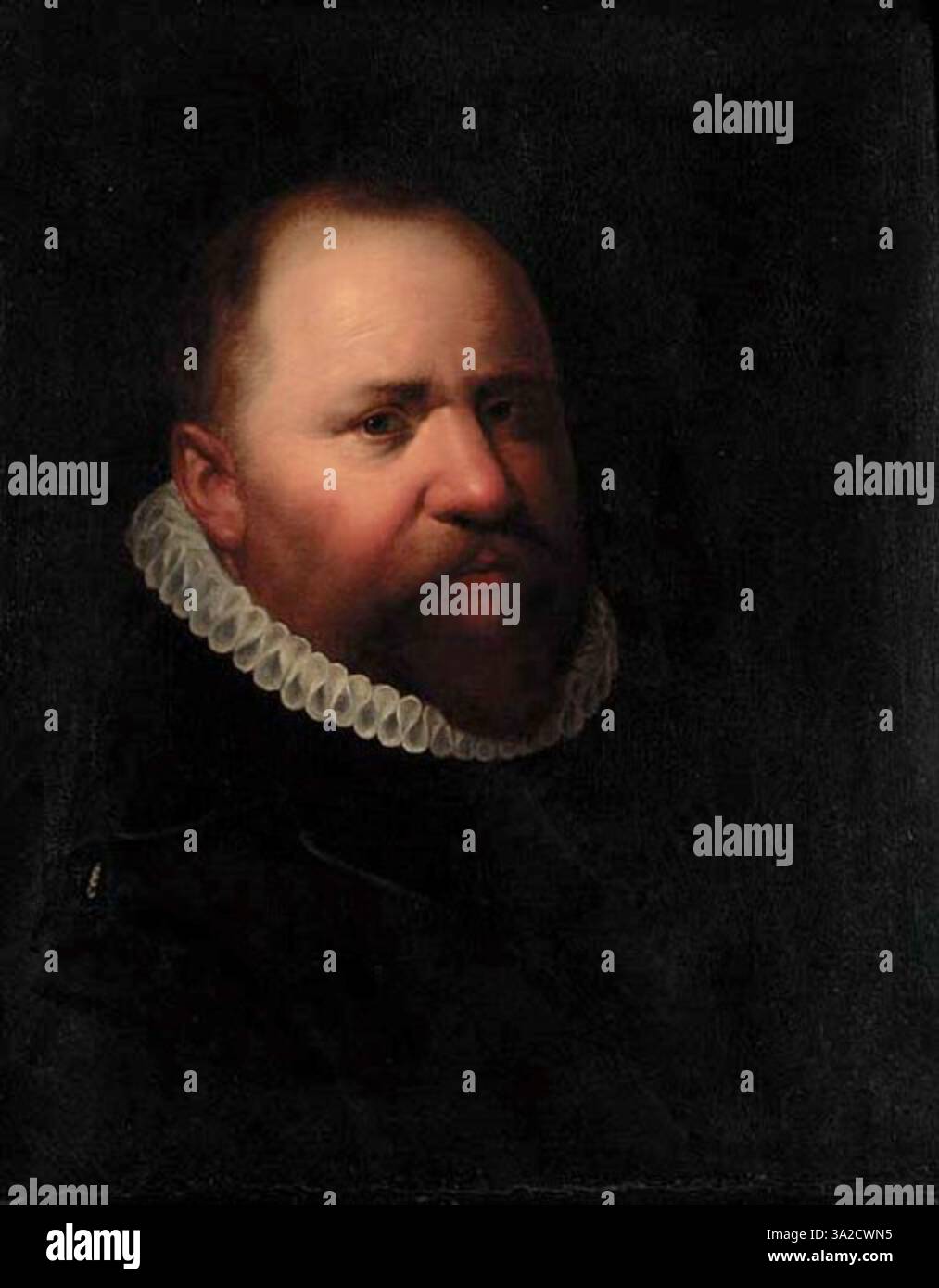 This portrait, in the manner of Willem Key, presents a gentleman in ...