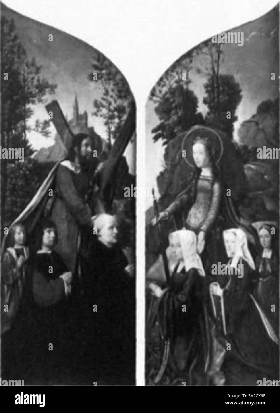 Joos van Cleve, Jan Provost, and Joachim Patenier’s painting features a religious figure ...