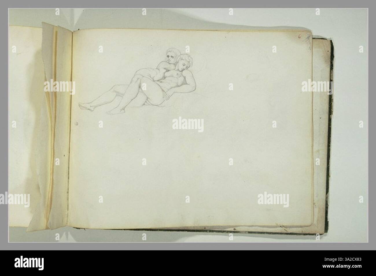 Chassériau’s detailed figure study captures the human form with a focus ...