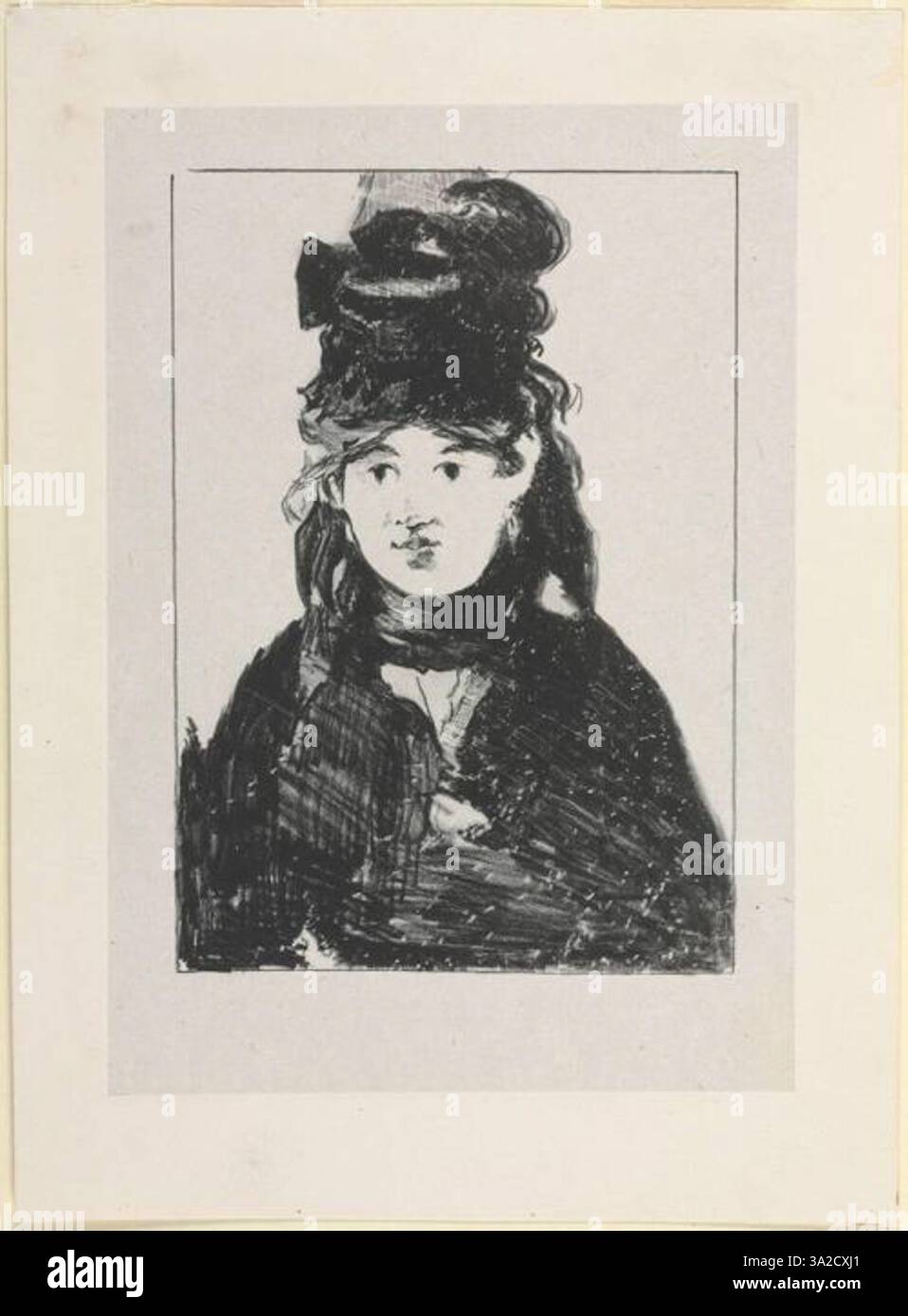 In this second version of Berthe Morisot's portrait, the artist ...