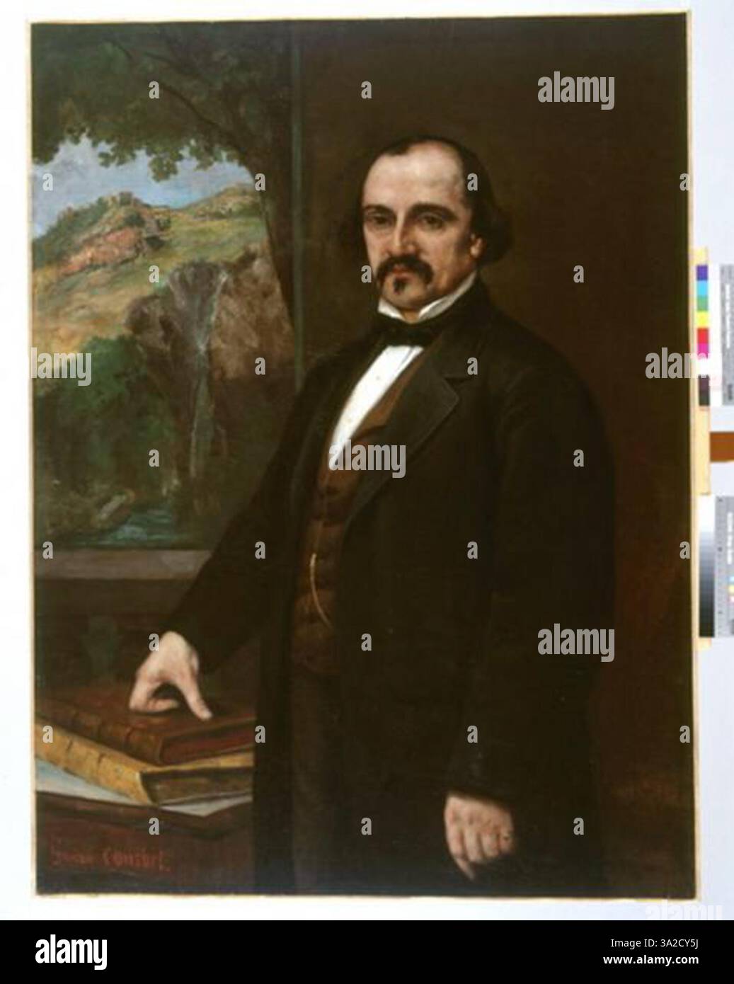 Gustave Courbet’s 'Portrait of Jean Paul Mazaroz' (1863) is a detailed ...