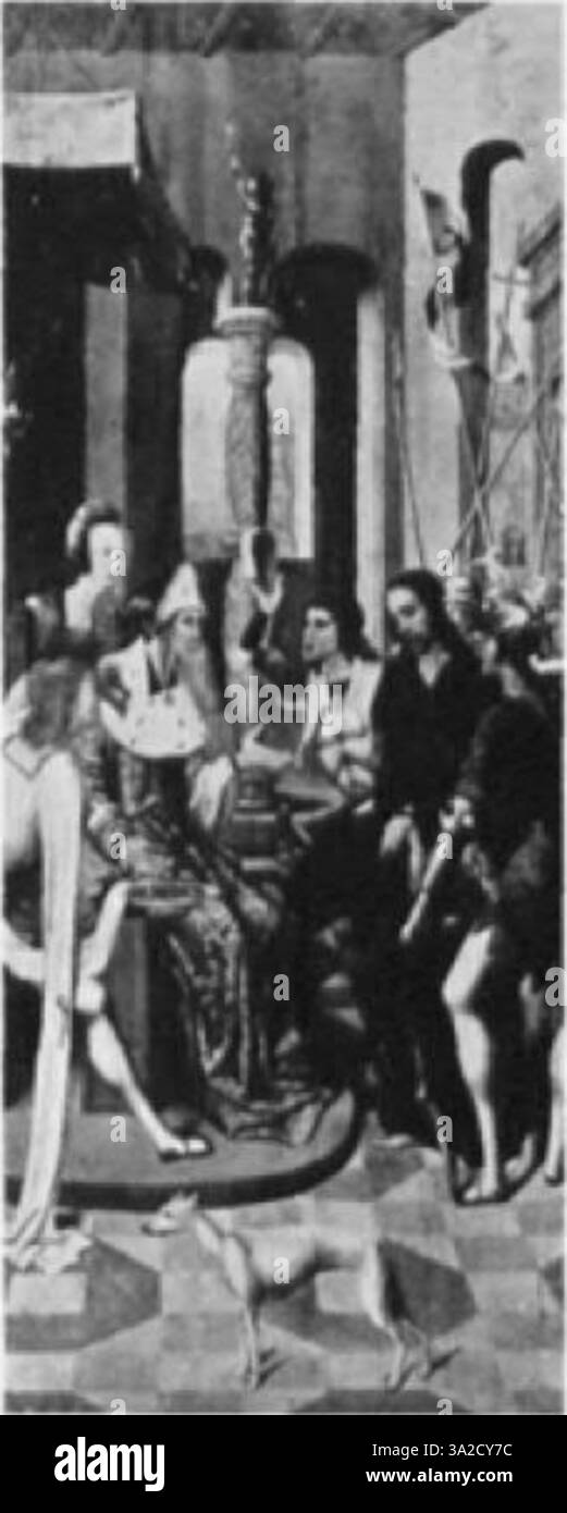 This piece reflects the Antwerp Mannerist style, with its elongated ...