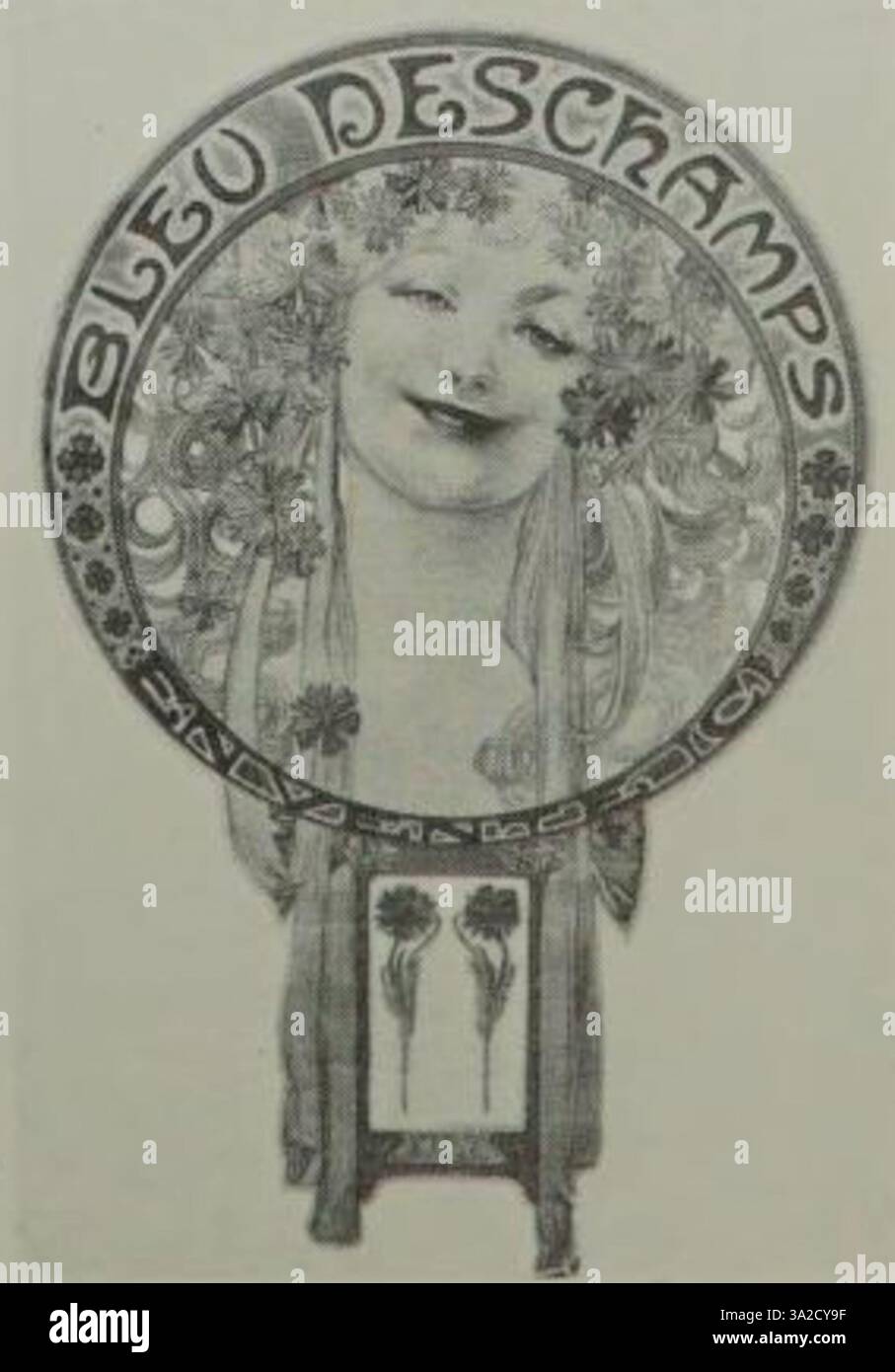 'Bridges A31' features Mucha’s iconic use of floral motifs and flowing ...