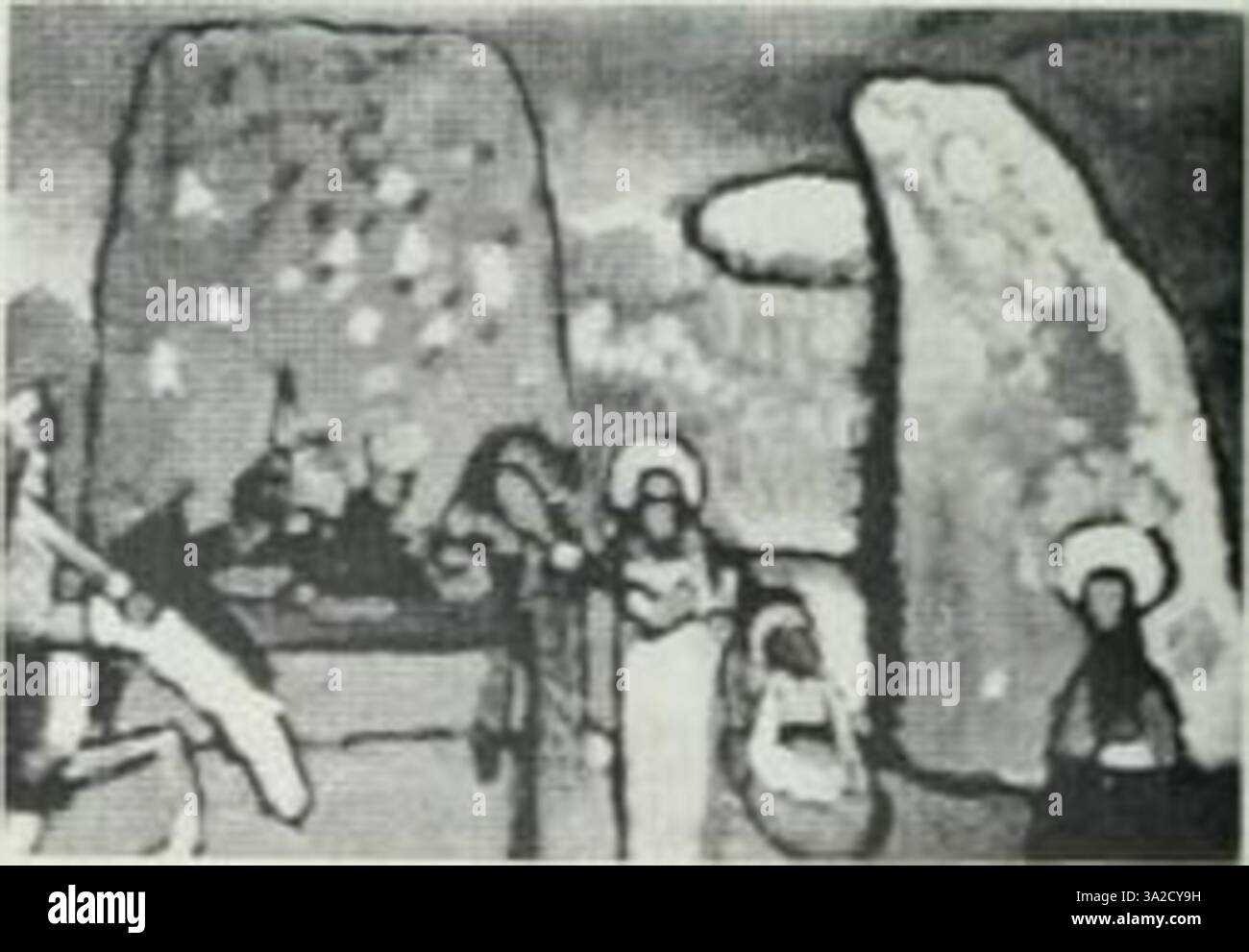 Kandinsky’s abstract piece features geometric forms and vibrant colors ...