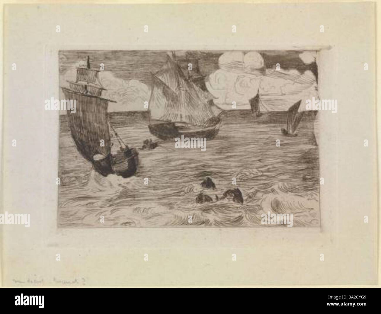 This seascape by Manet captures the movement of the sea with bold ...