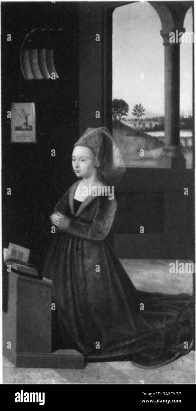 A religious work by the van Eycks and Petrus Christus, illustrating ...