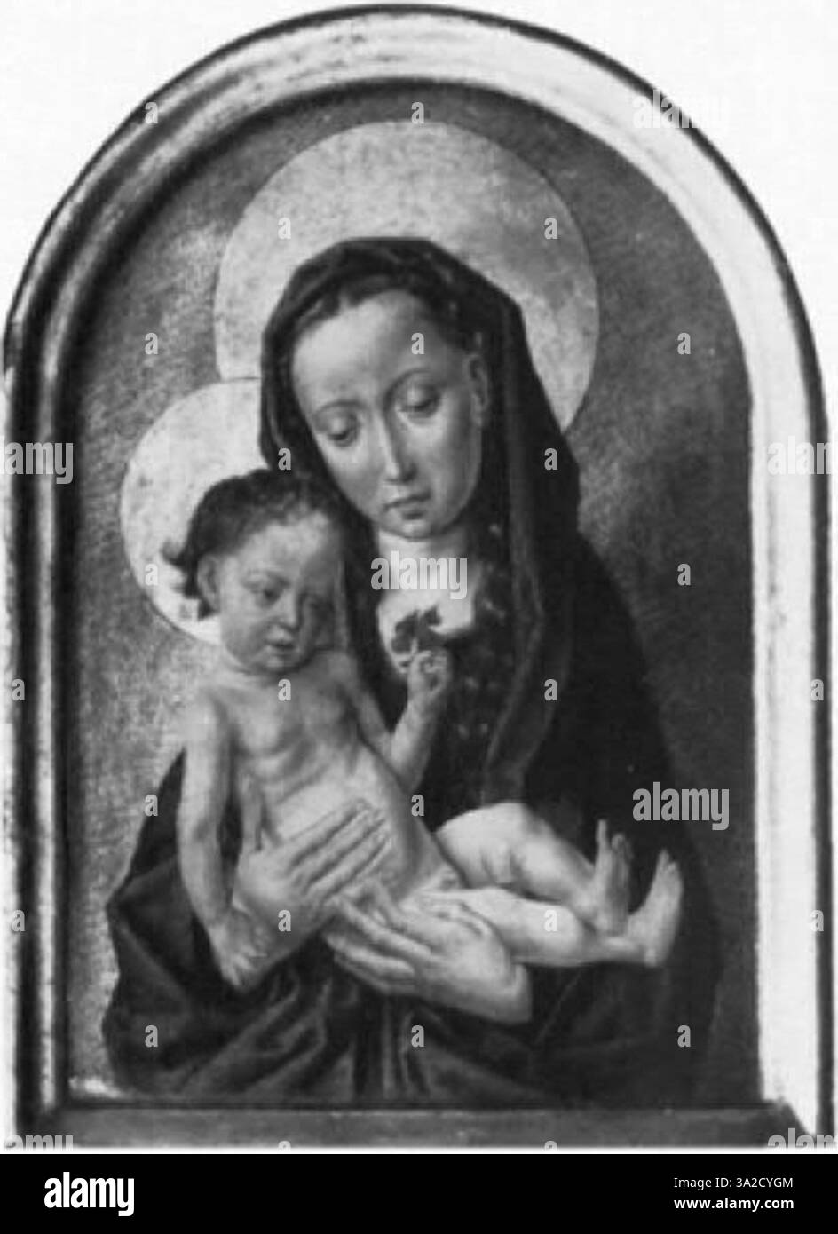 This work by Hugo van der Goes depicts religious figures in a moment of ...