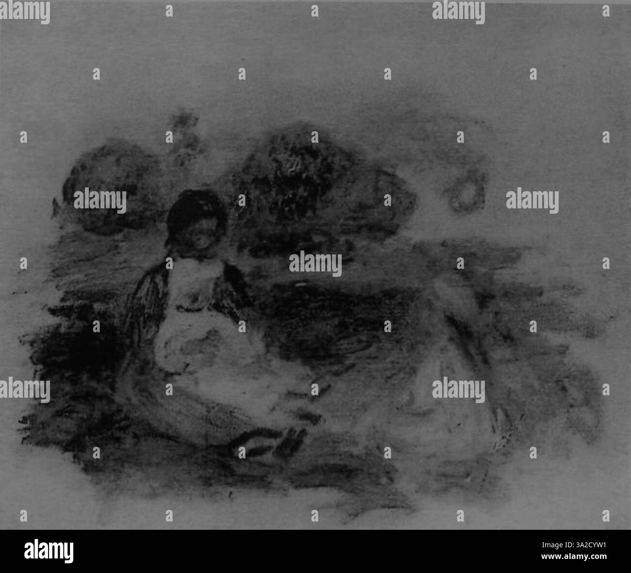 Human interaction painting Black and White Stock Photos & Images - Alamy