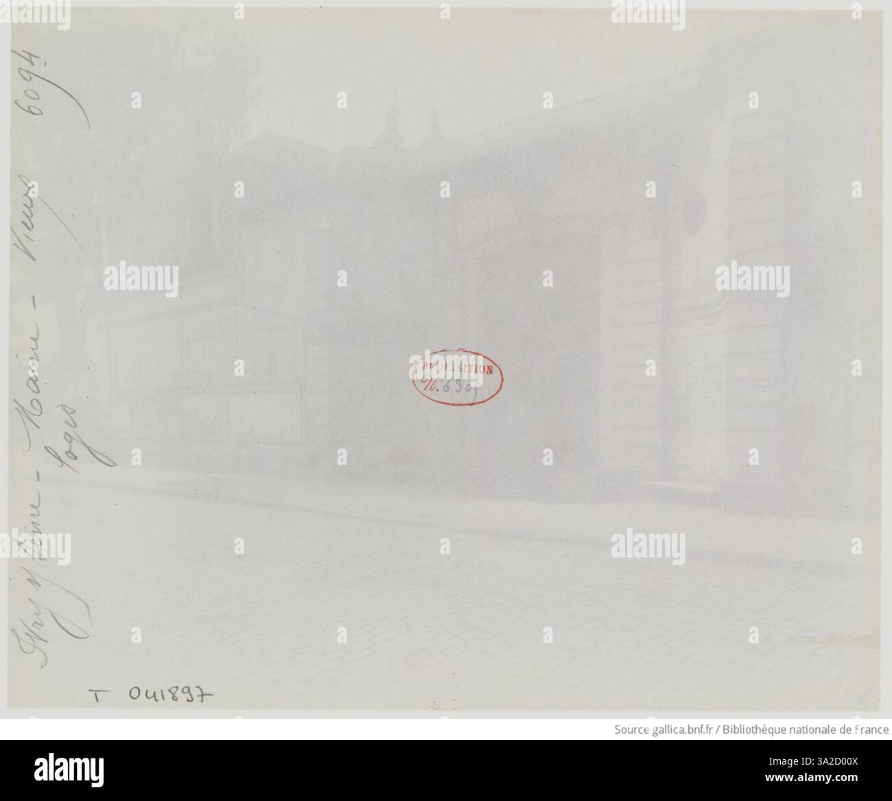 This photograph by Eugène Atget depicts the old town hall and residence ...