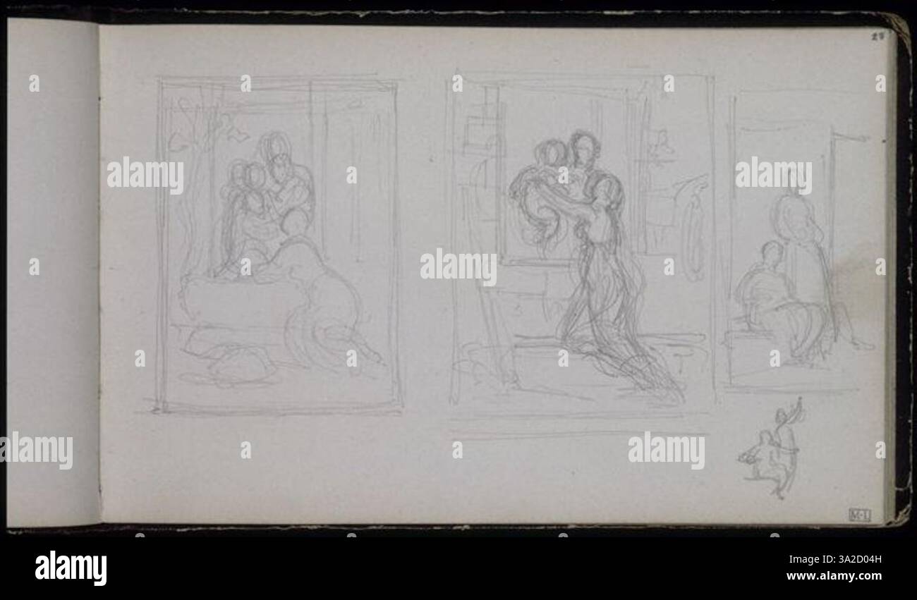 'RF 52741, 28' by William-Adolphe Bouguereau is a finely executed ...