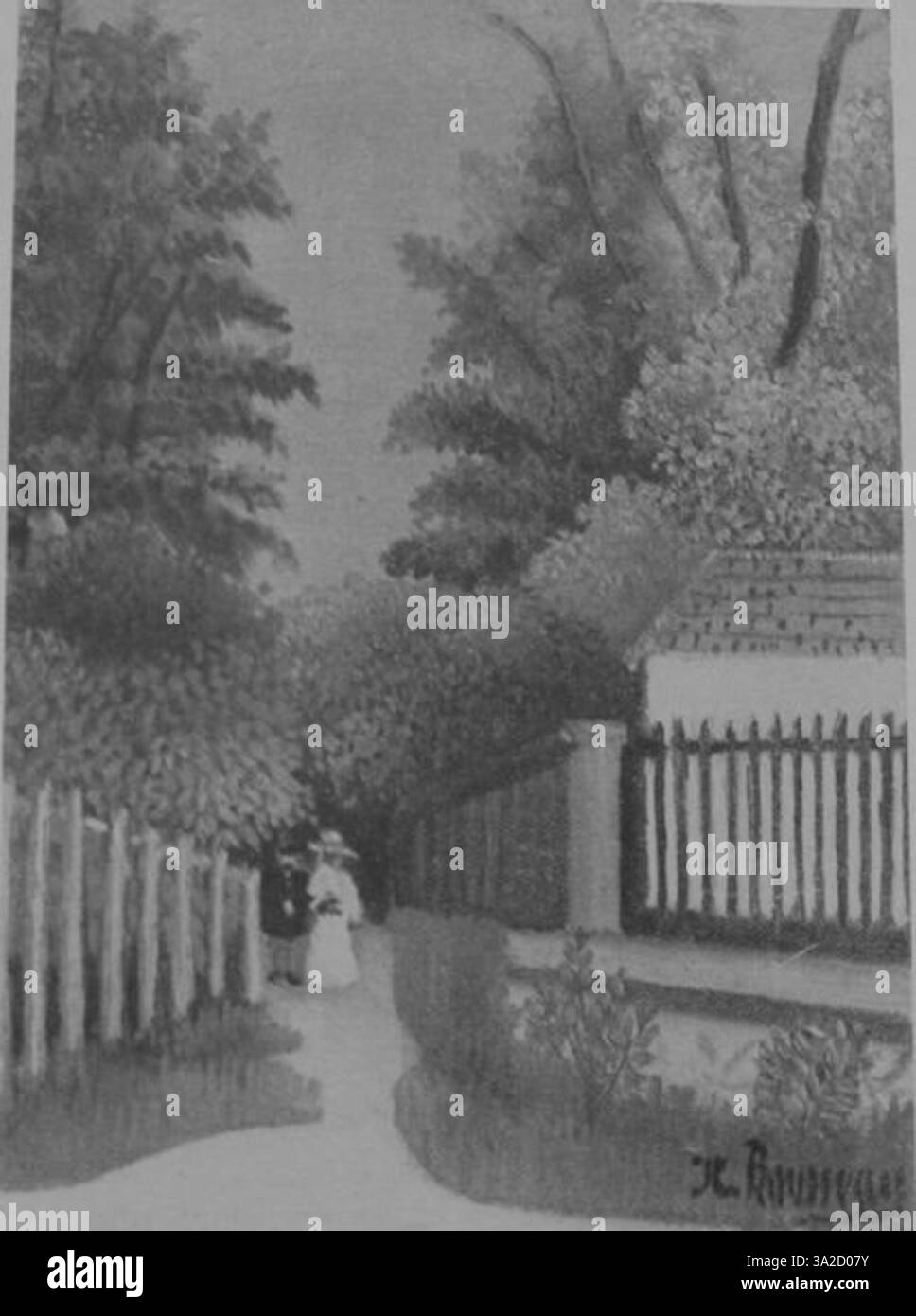 Rousseau’s piece from his later works utilizes his characteristic ...