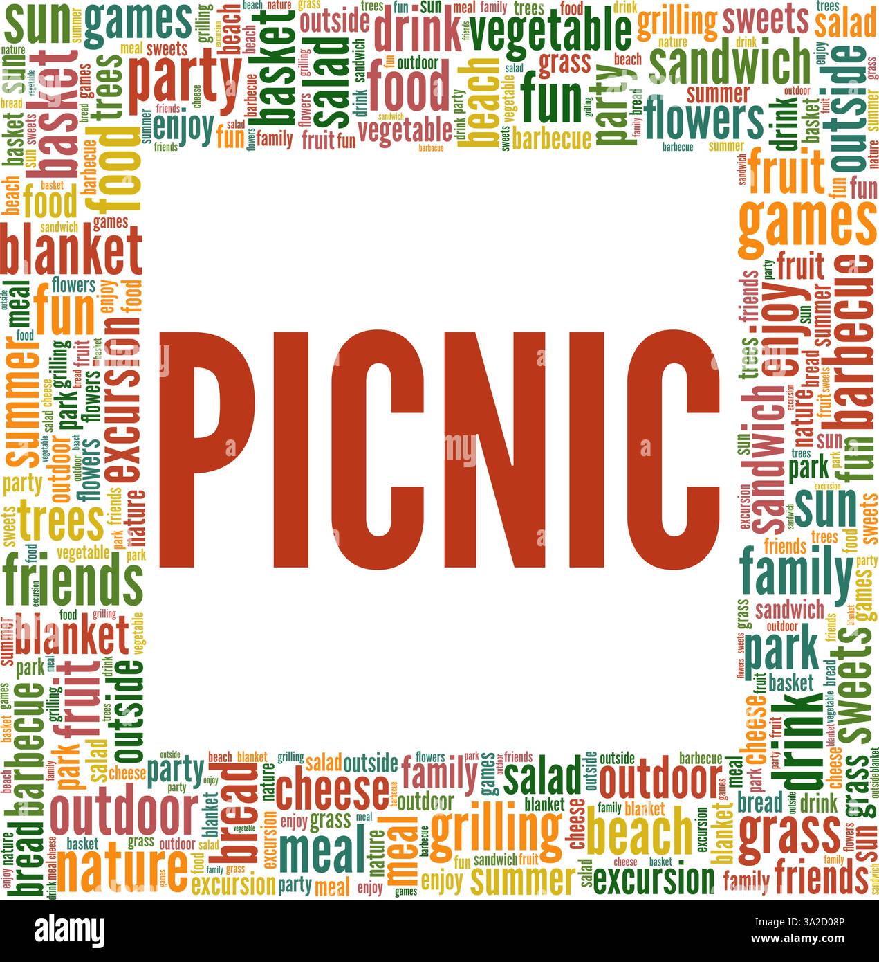 Family food on beach Stock Vector Images - Alamy