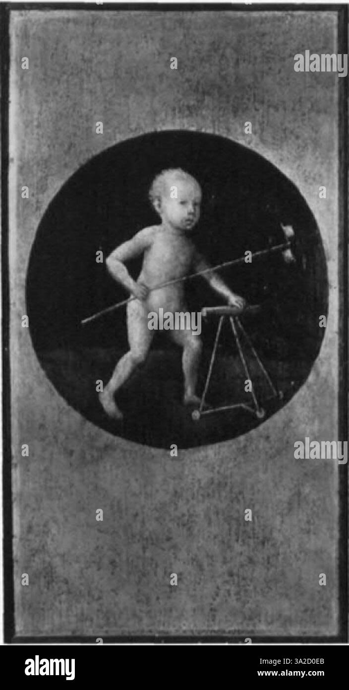 This artwork features the detailed realism and religious symbolism ...