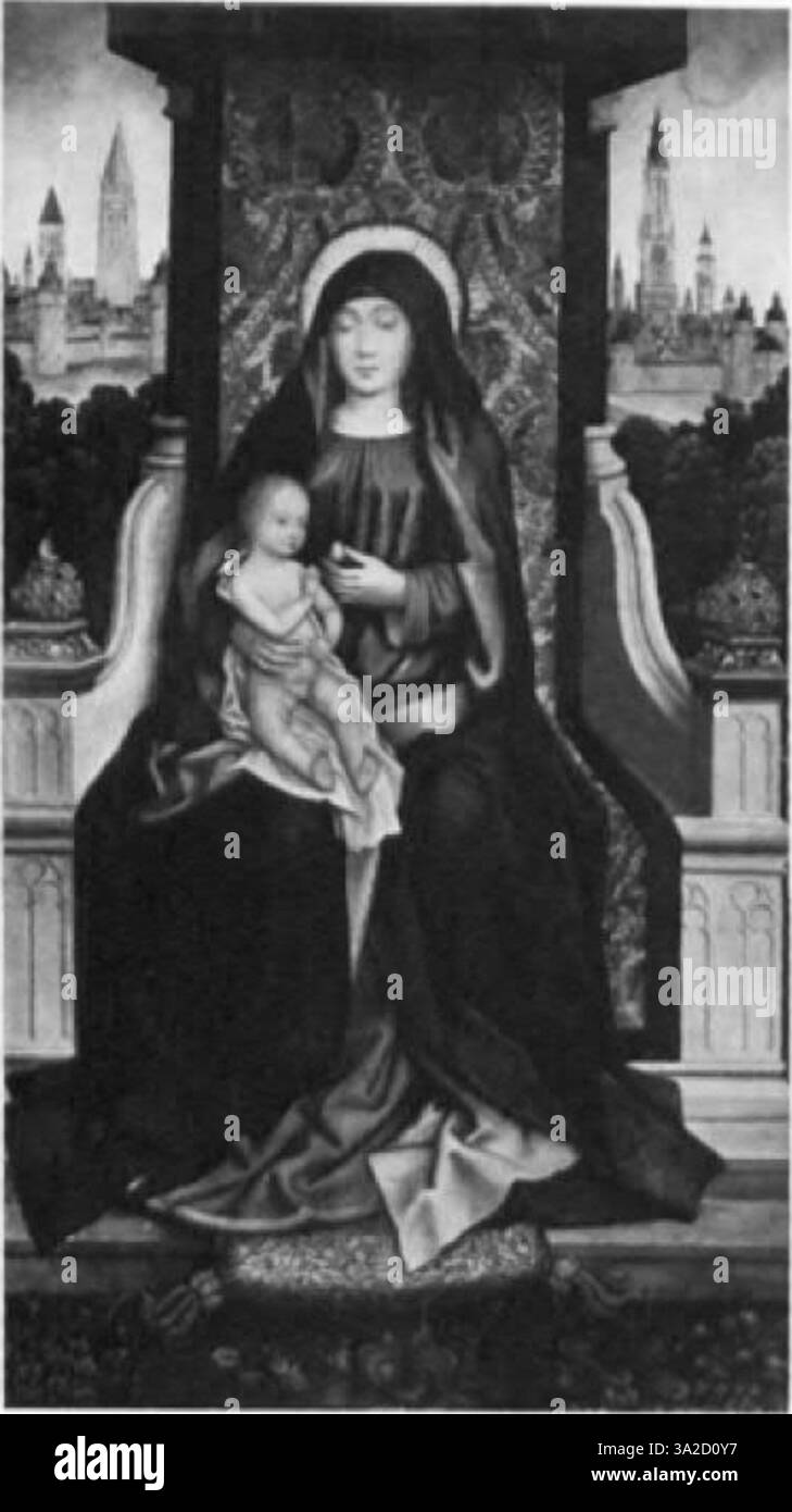 This artwork presents a religious narrative, with a focus on intricate ...