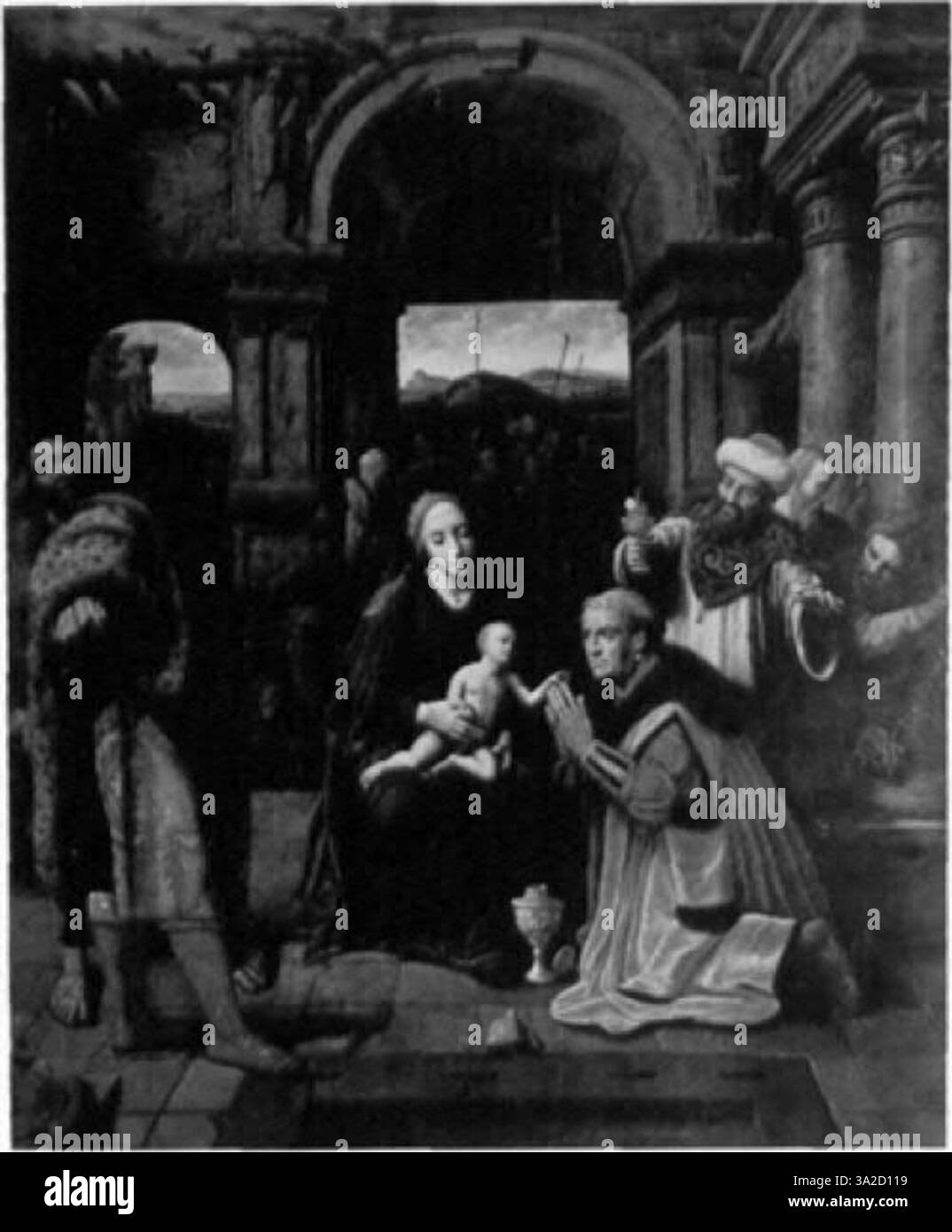 Detailed landscape scene featuring Black and White Stock Photos ...