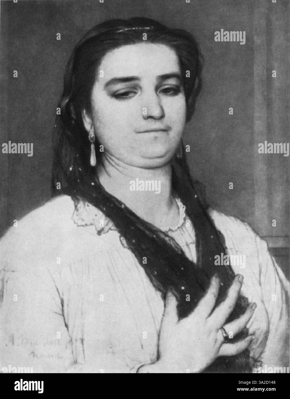 'Tafel 20, Signorina Clara' by Arnold Böcklin is a portrait of a young ...